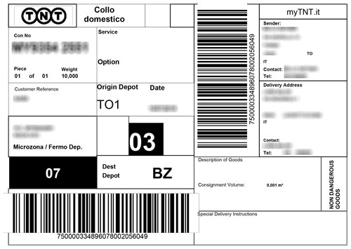 Cerca Spedizioni: UPS, SDA, Fedex, DPD, BRT, GLS, TNT, DHL