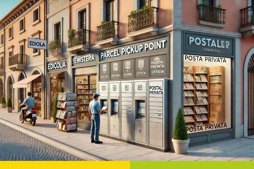 Punti di ritiro/consegna pacchi presso negozi e locker